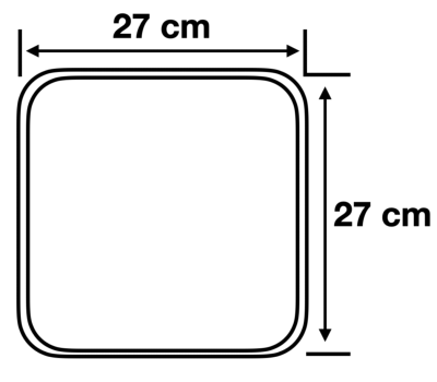 Colonne Gabion 27 x 27 cm